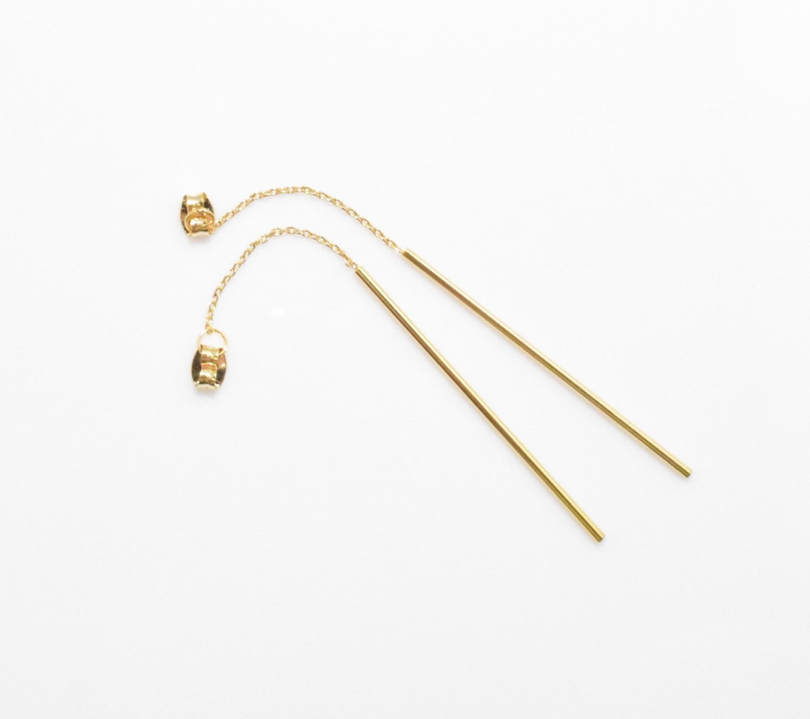 Stick Chain Butterfly Clutch . Stick Earring Cluctch. Ear - Etsy