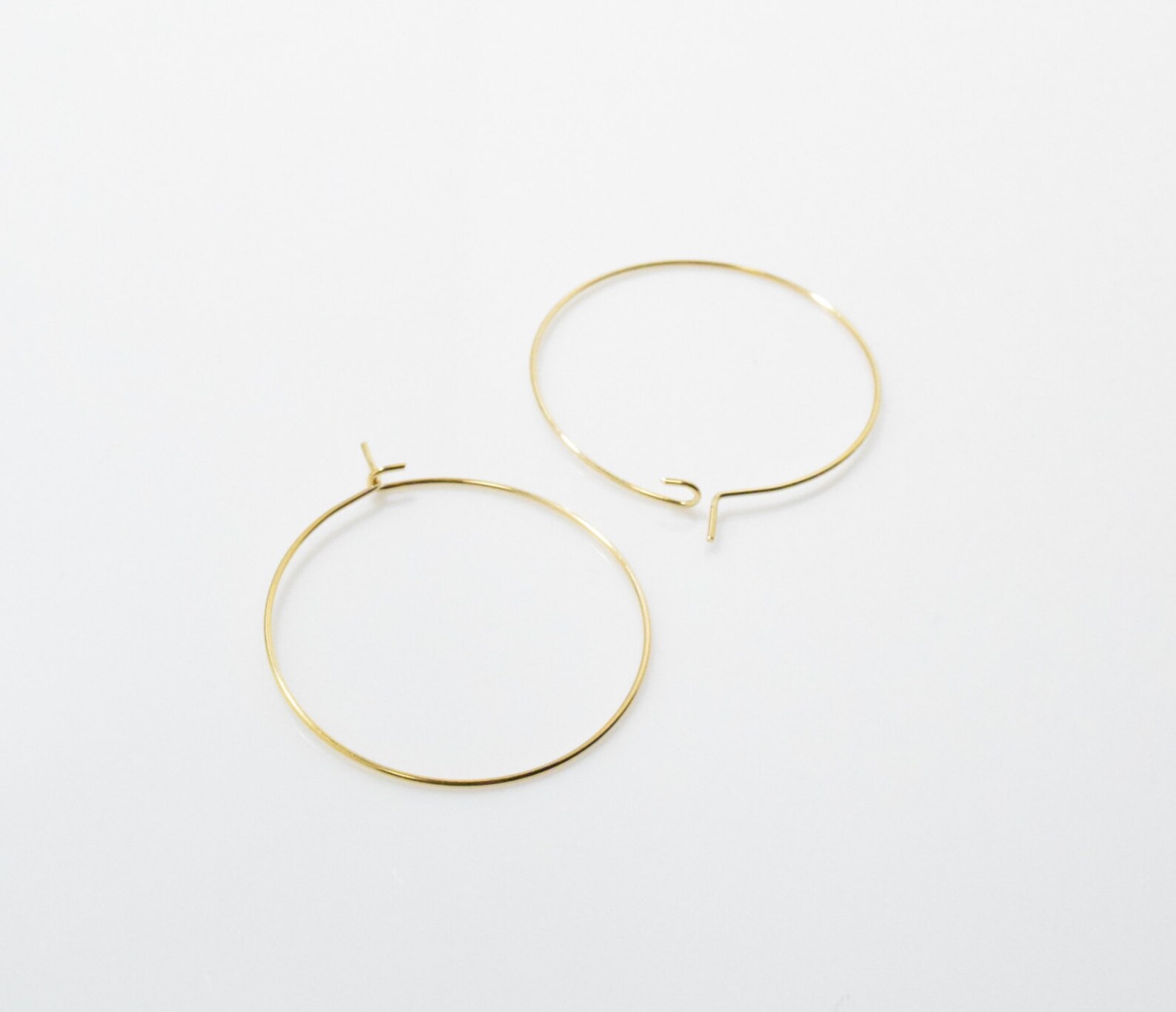 30mm Ring Hook Earring . Round Hook . Ear Wires . Earring Component ...