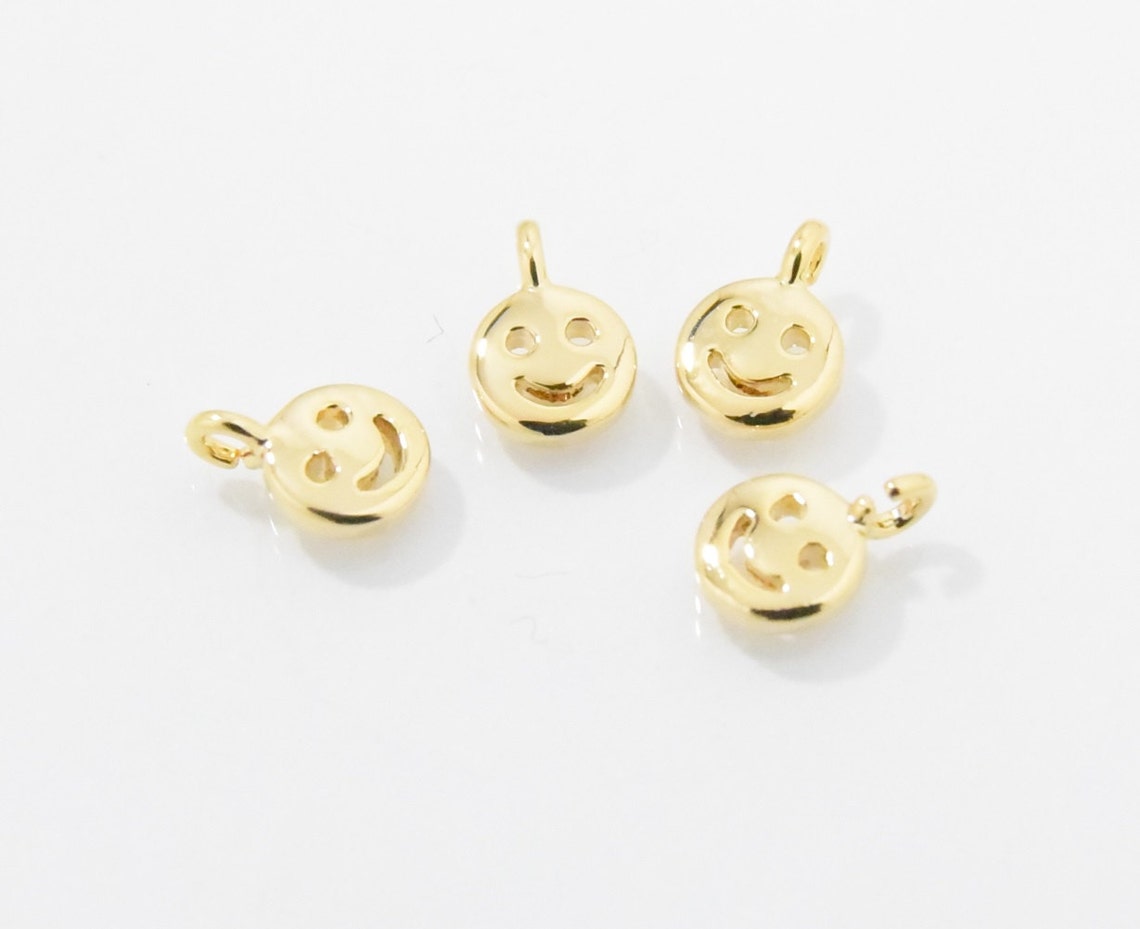Tiny Smile Pendant . Smile Charm . Smile Bead . Jewelry Craft | Etsy