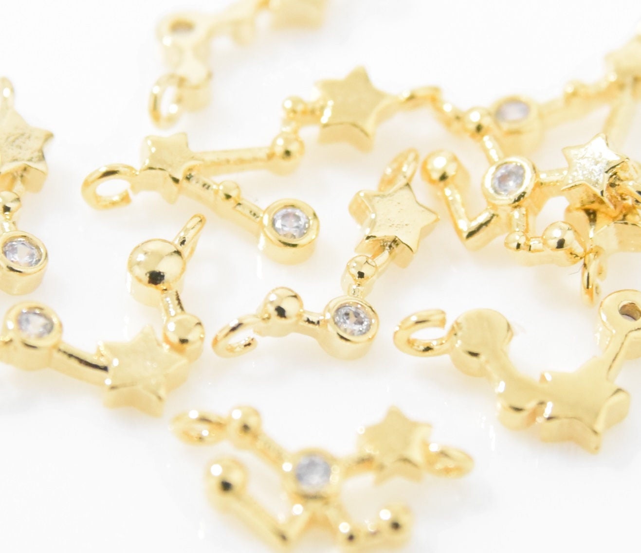 Cubic Constellation Pendant . Zodiac Sign Pendant . Tiny | Etsy