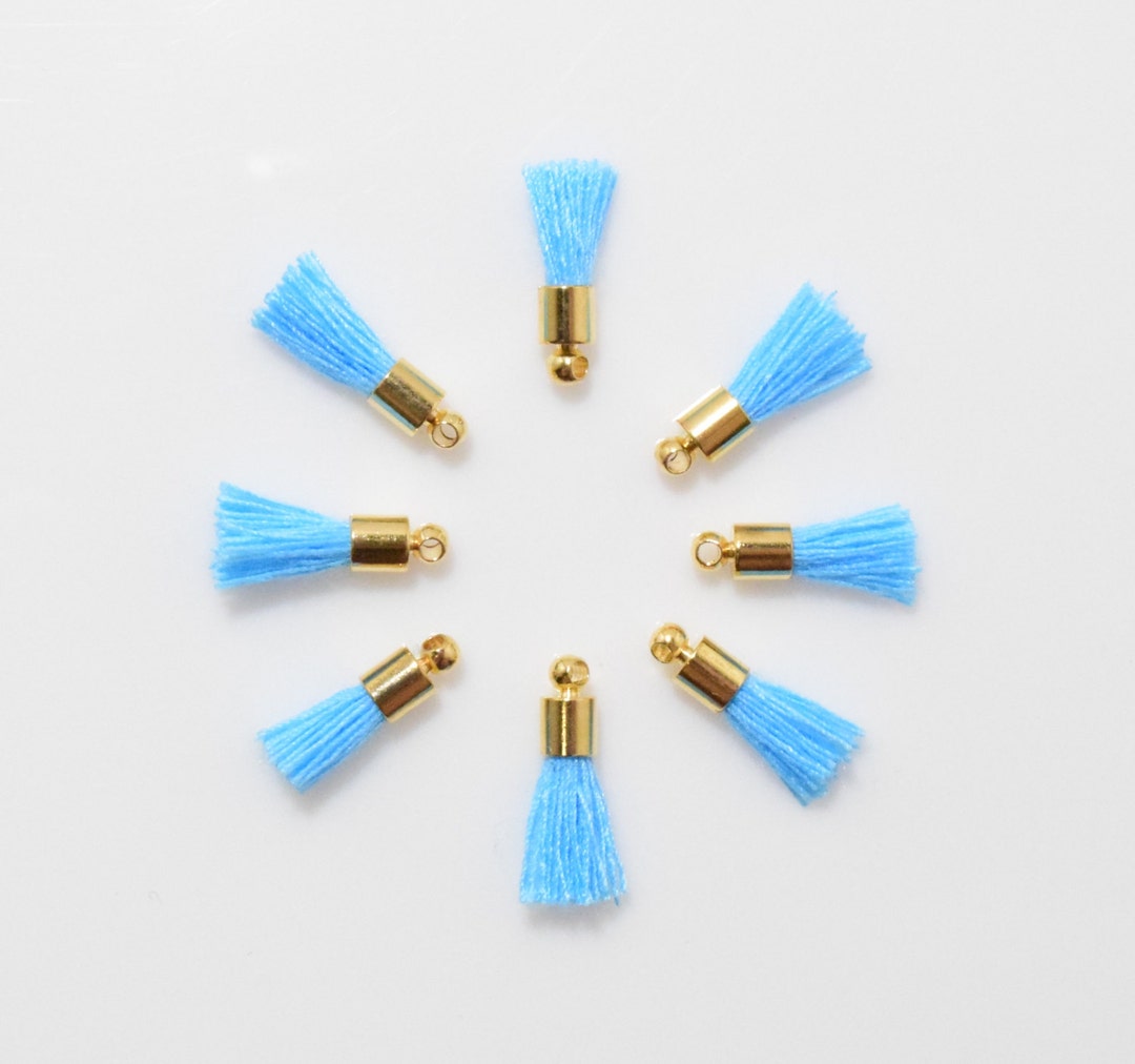 Blue Cotton Tassel Skyblue Tassel Thread Tassel Jewelry Etsy