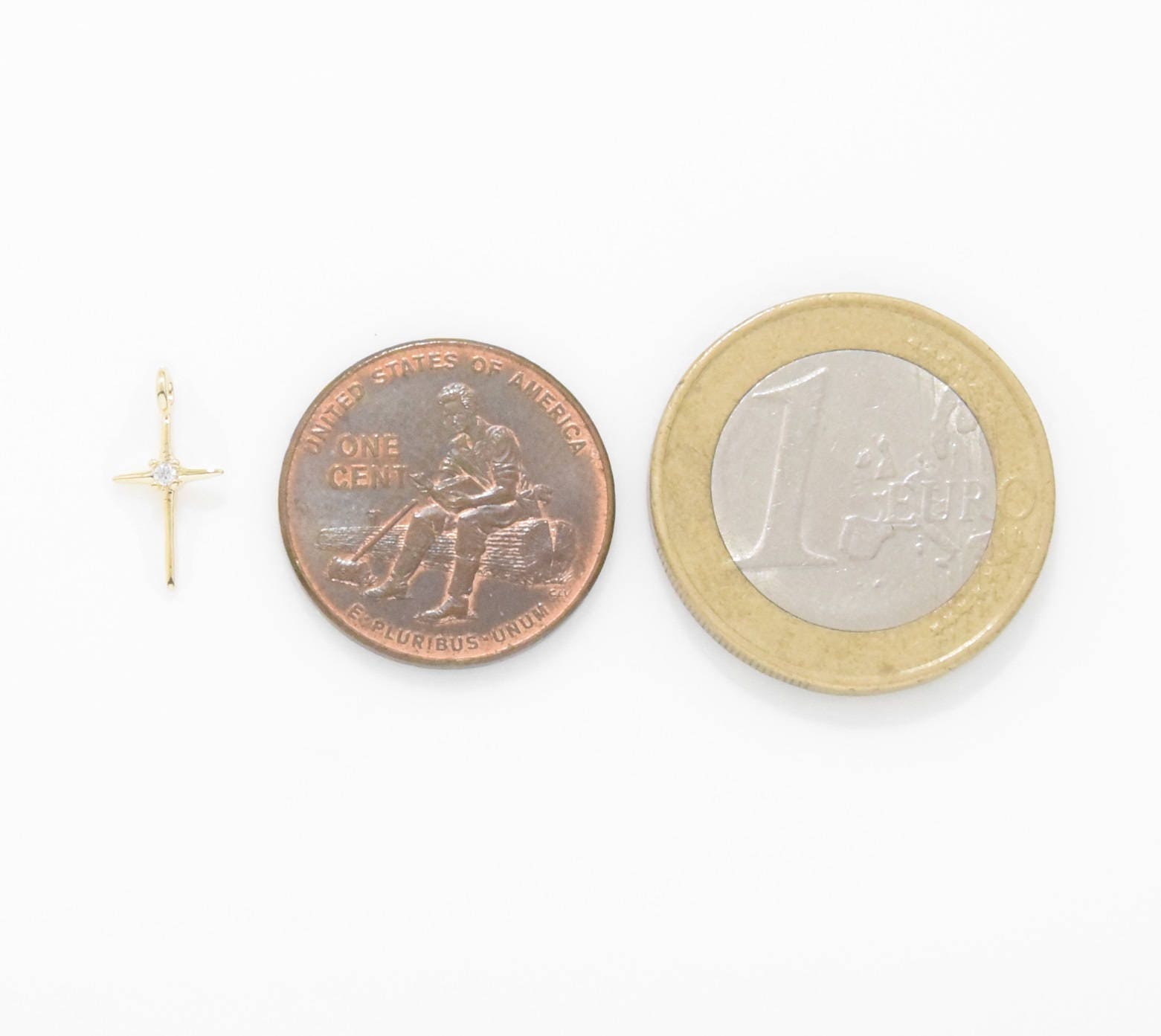 Cubic Cross Pendant . Cubic Cross Charm . Cubic Cross Beads . - Etsy