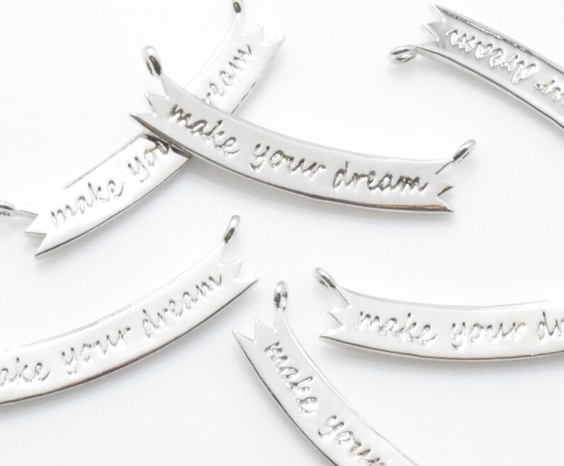 Lettering Bar Connector . Lettering Bar Pendant . Message Bar - Etsy