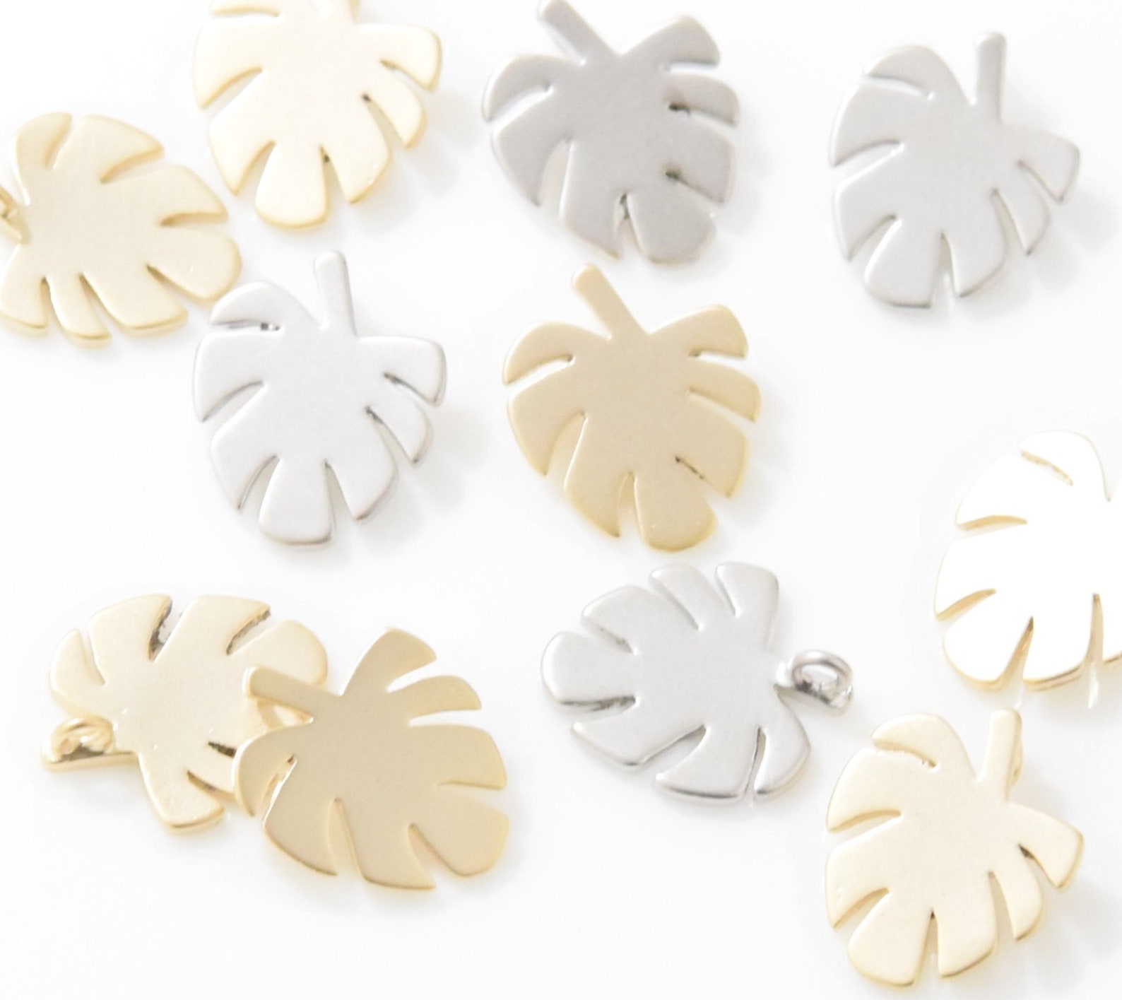 Monstera Pendant . Tropical Foliage Pendant . Leaf Pendant . Leaf Charm ...
