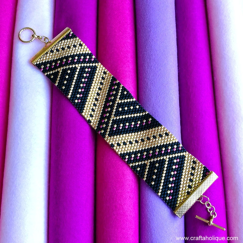 Peyote Bracelet Pattern Beaded Bracelet Pattern Peyote - Etsy