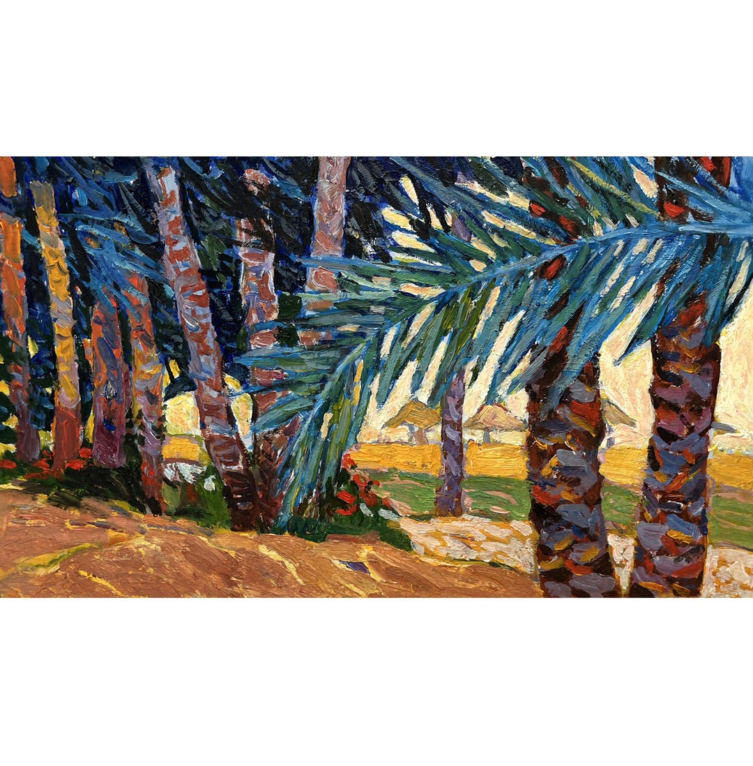 Original Oil Painting Seashore Landscape by a Ukrainian Artist O ...