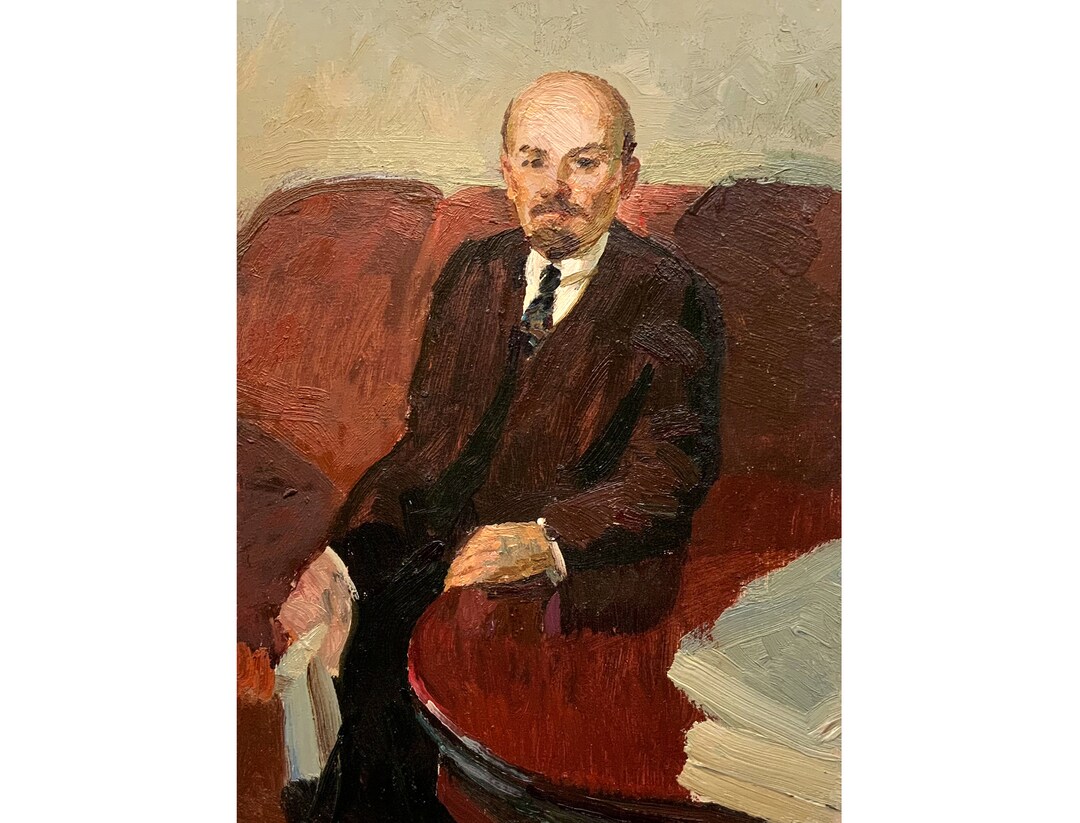 VINTAGE PORTRAIT PAINTING Original Oil Painting by Soviet Ukraine ...