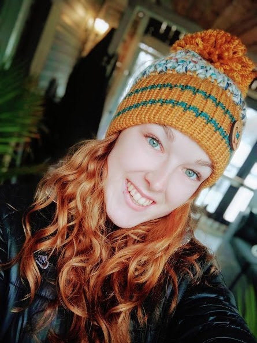 Antique YELLOW Toque mustard Beanie Hand Knitted for Adults Chunky ...