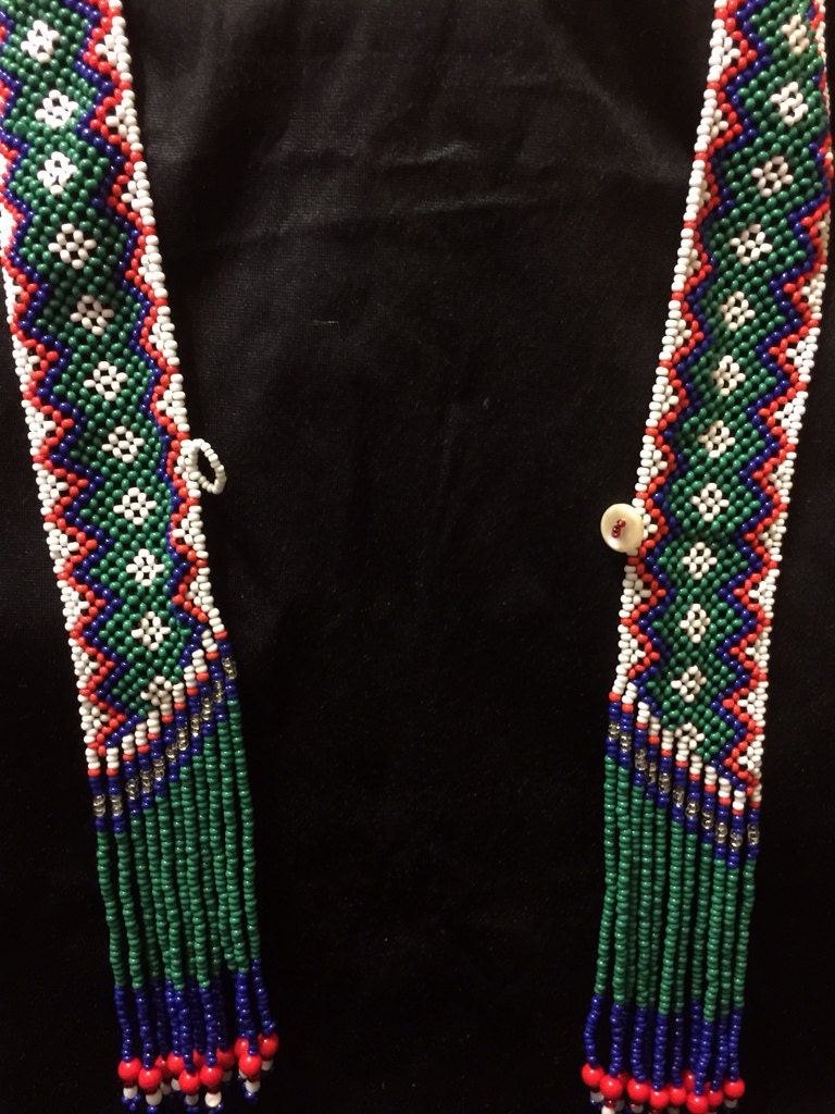 Bagobo Tribal Necklace (front Closure) - Right Angle Weave ...