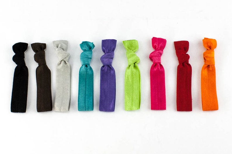 Princess Hair Tie Package - 3 Rhinestone Elastic Hair Ties That Double ...