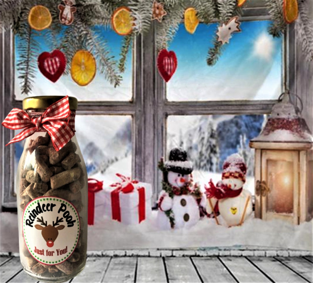 Caca de reno Pooh Caja de Nochebuena relleno de medias novedad - Etsy ...