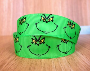 Grinch ribbon | Etsy