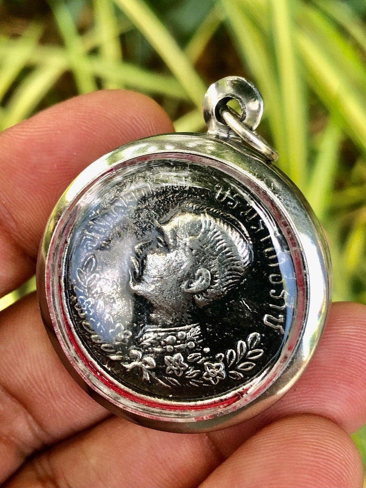 K386 King Rama 5 Pendant, Back prab Hor,genuine Stainless Steel Frame ...