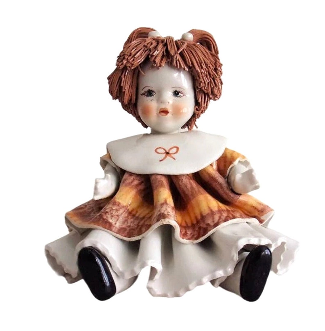 Vintage Italian Porcelain Doll Zoe – Handcrafted Artisan Collectible ...