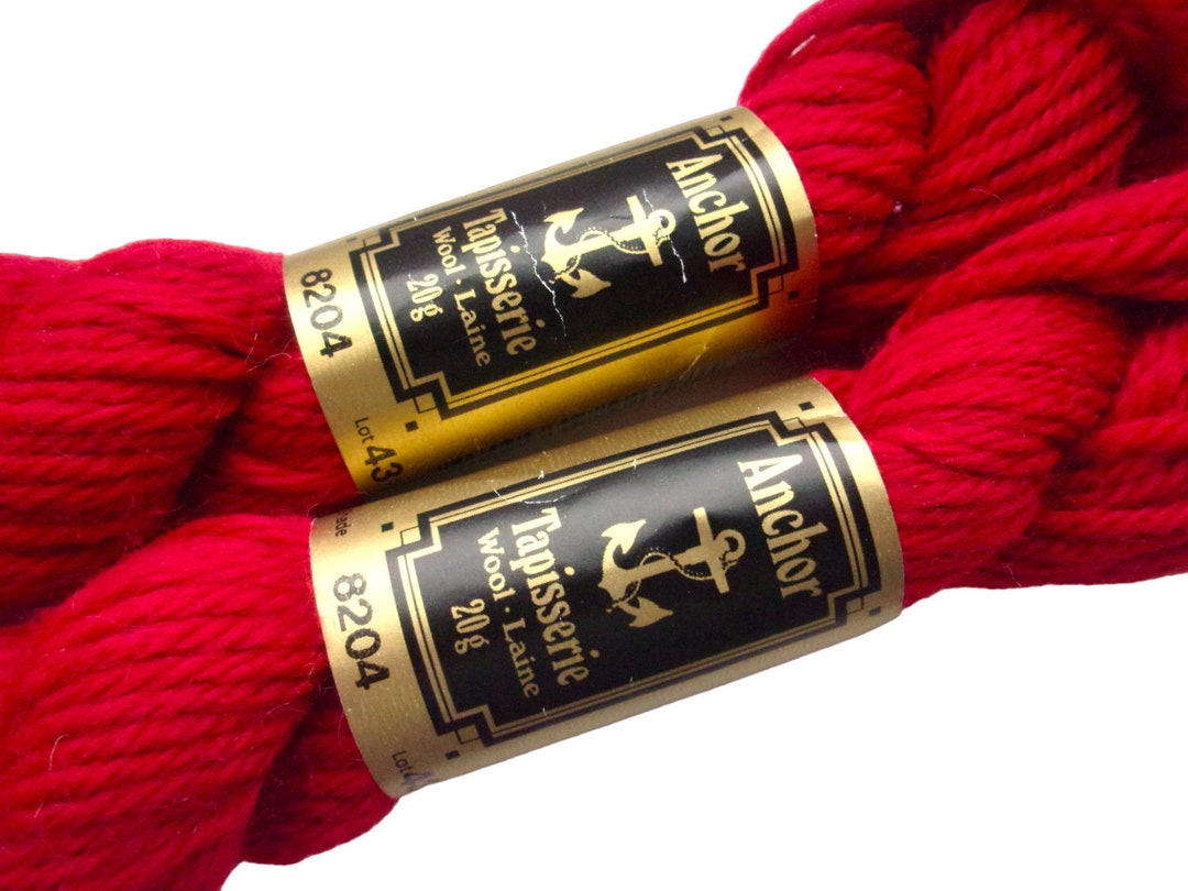 Anchor Red Wool Yarn: Tapestry Needlepoint, 40m Skein - Etsy