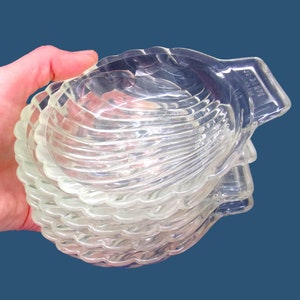 Vintage Pyrex Clear Glass Seashell Bowls for Stylish Summer ...