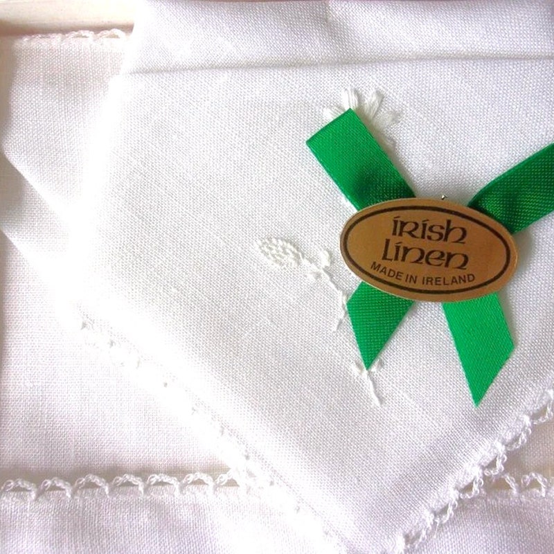 Irish Linen Hankie - Etsy