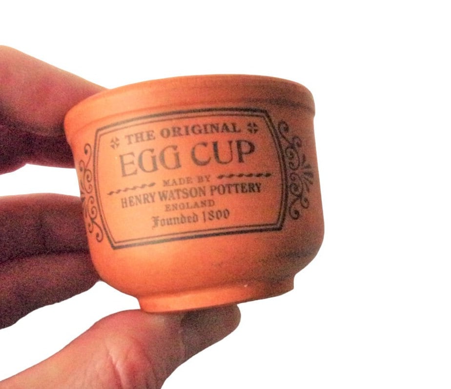 Vintage Terracotta Egg Cups Henry Watson Pottery 1980s England British ...