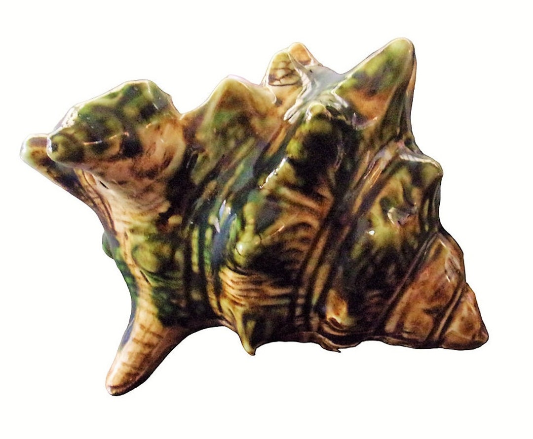 Mid Century Vintage Conch Shell Ceramic Art Ashtray: Retro 1960s ...