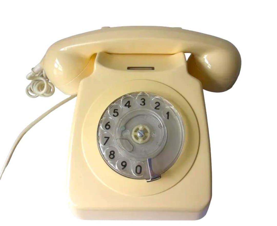 Vintage 1980s Beige Rotary Dial Phone Fully Functional, Excellent ...