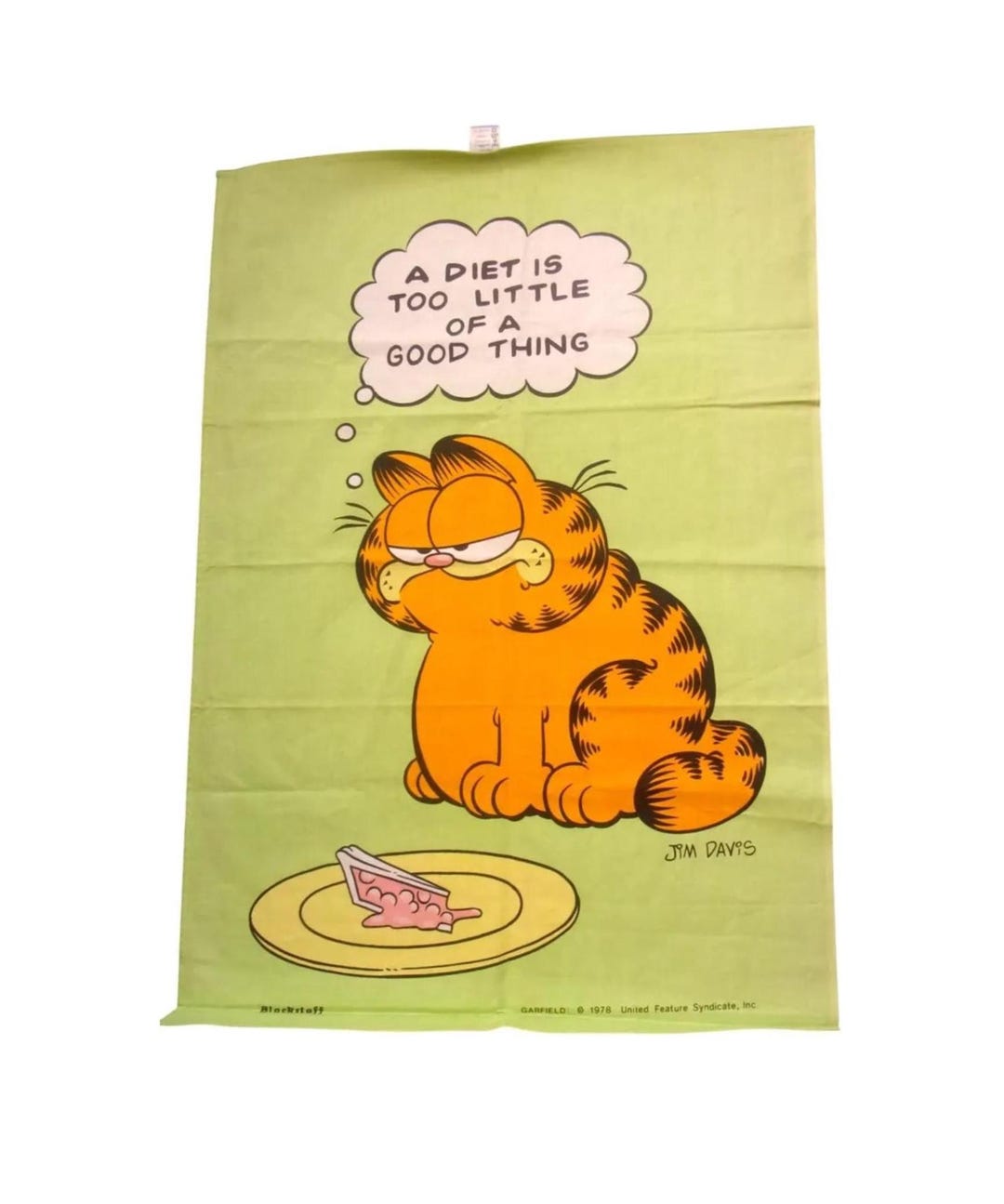 Vintage Garfield Tea Towel: Lazy Days Retro Kitchen Decor - Etsy