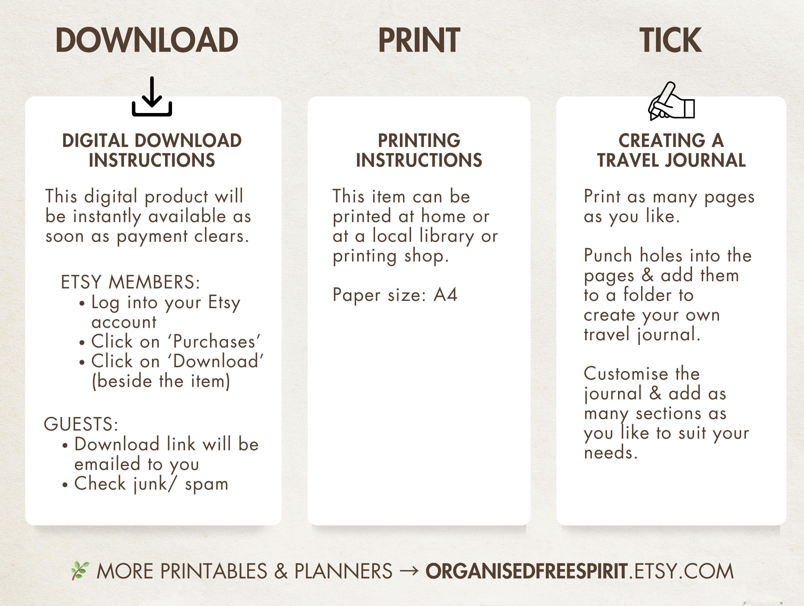Caravan Pre-departure Checklist Printable Digital Caravan Towing ...