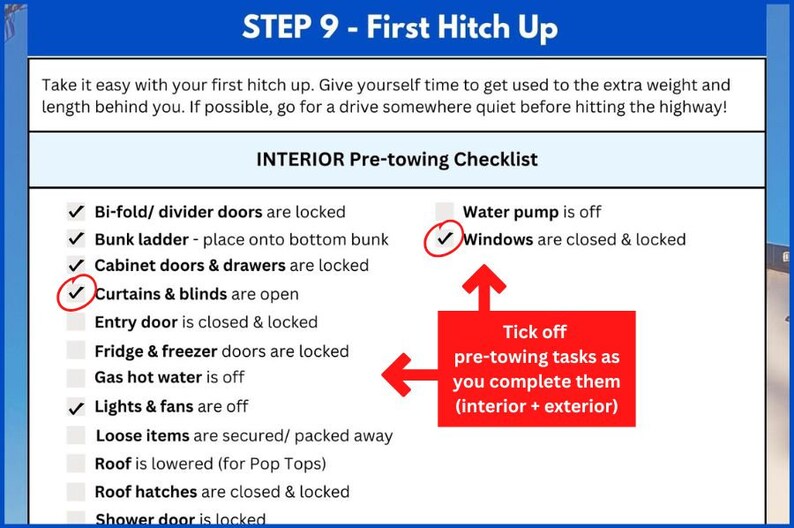 Caravan Buyers Guide Printable & Digital RV Planner Caravan Checklist ...