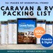 Caravan Packing List Printable Digital RV Checklist Motorhome Planner ...