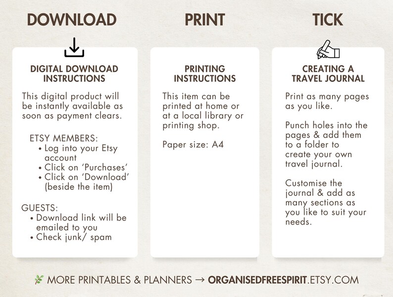 Caravan Packing List Printable Digital RV Checklist Motorhome Planner ...