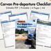 Caravan Pre-departure Checklist Printable Digital Caravan Towing ...