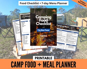 Camping Checklist & Menu Planner - Etsy