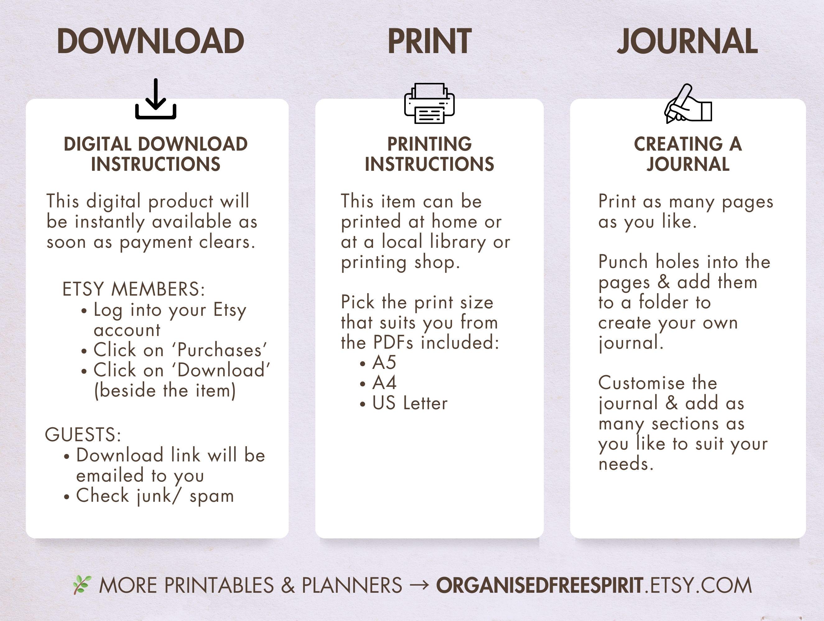 369 Manifestation Journal Printable Digital 369 Method Template Law of ...
