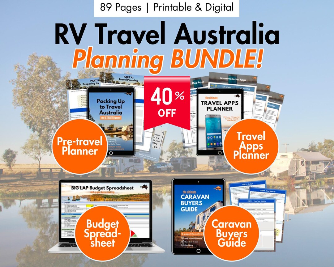 Travel Australia Planning Bundle Caravan Planning RV Printable Digital ...