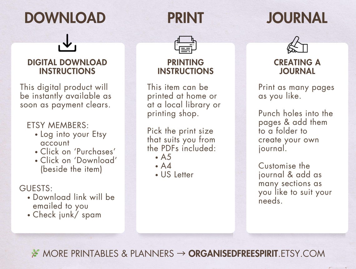 30 Days of Gratitude Journal Printable Digital PDF, Monthly Gratitude ...
