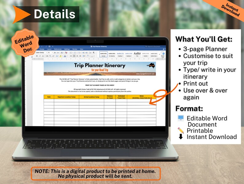 Printable Road Trip Planner Itinerary Travel Planning Road Trip ...