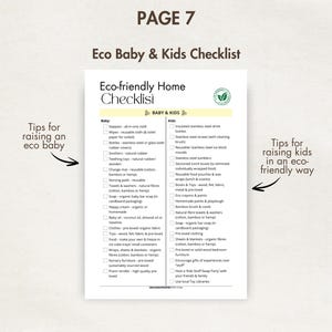 Eco-friendly Home Checklist BUNDLE Printable & Digital Sustainable ...