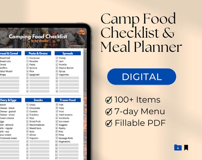 Caravan Pre-departure Checklist Printable Digital Caravan Towing ...