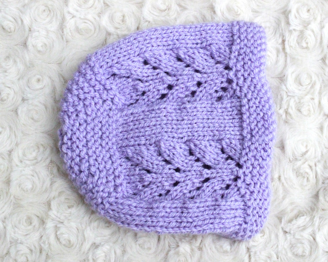 Knitting Pattern for Babies Hats Baby Hat Pattern Baby Bonnet Pattern 0 ...