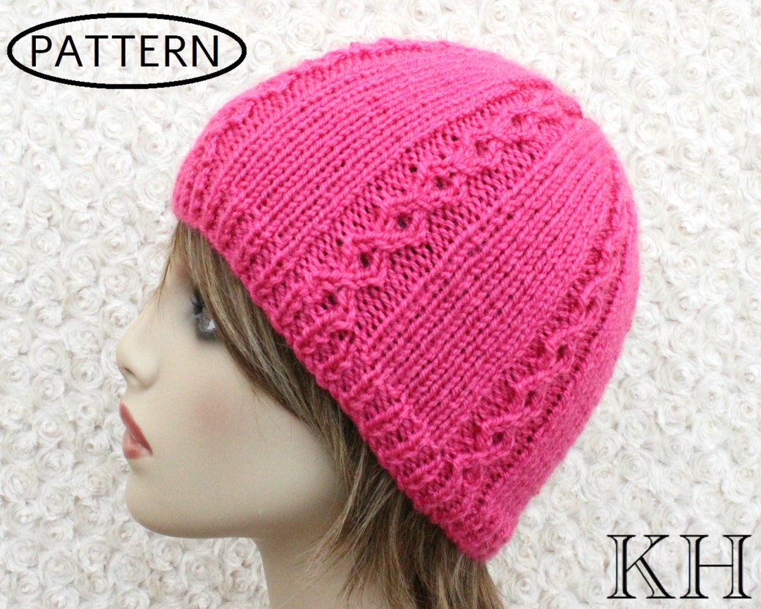 Knitting Pattern Ladies Hat - Womens Hat Pattern - Ladies Hat Pattern ...