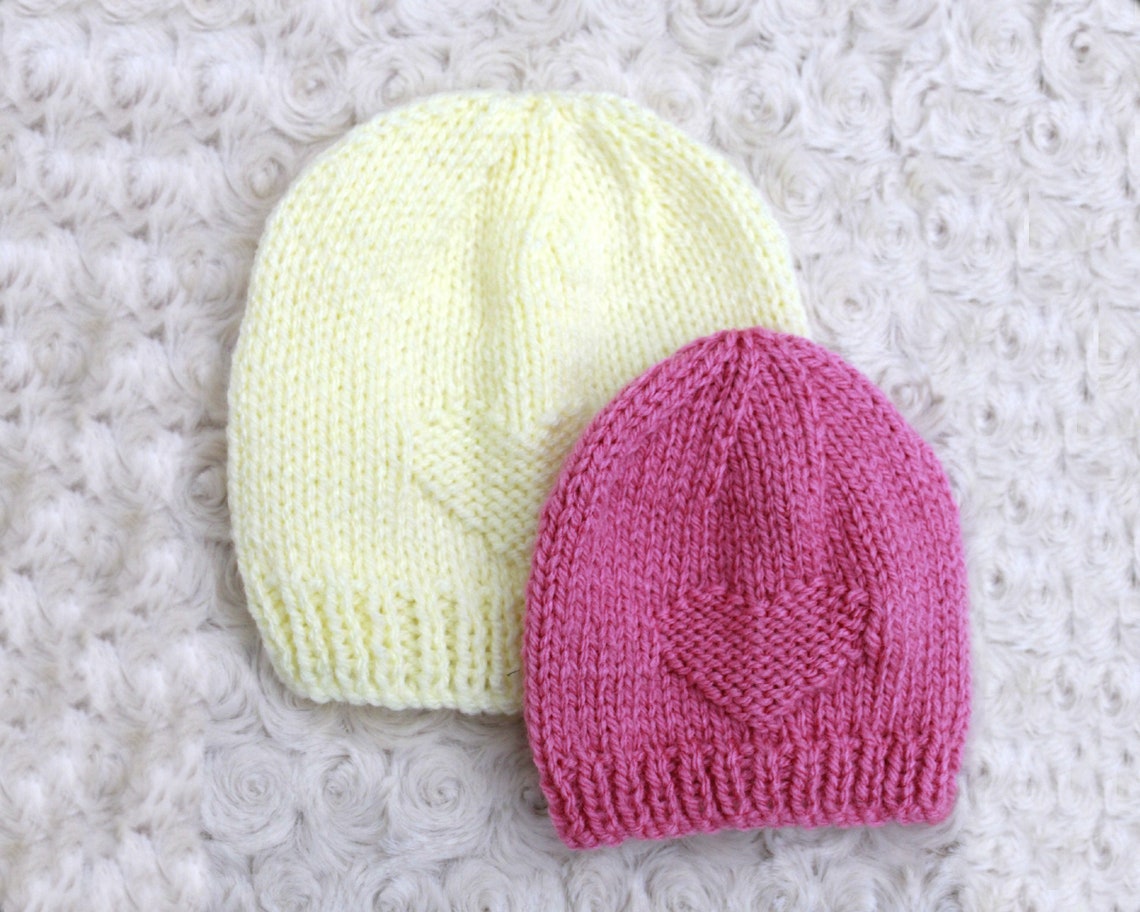 Knitting Pattern for Baby Hat Preemie & Newborn Hat Pattern Baby Hat ...