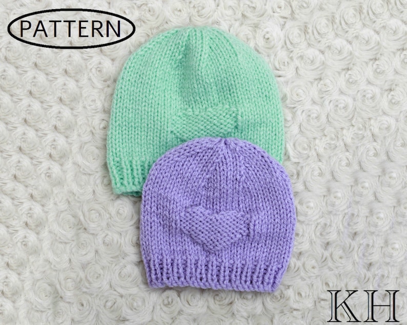 Knitting Pattern for Baby Hat - Preemie & Newborn Hat Pattern - Baby ...