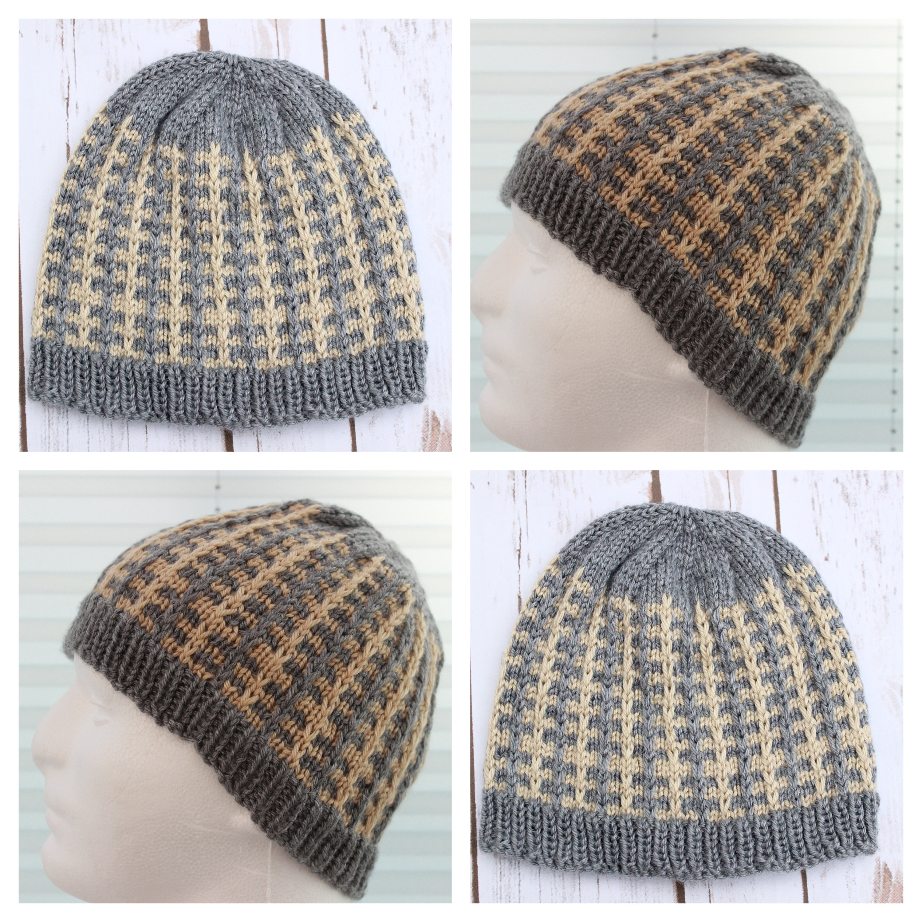 Knitting Pattern Mens Hat - Mans Hat Knitting Pattern - Mans Beanie ...