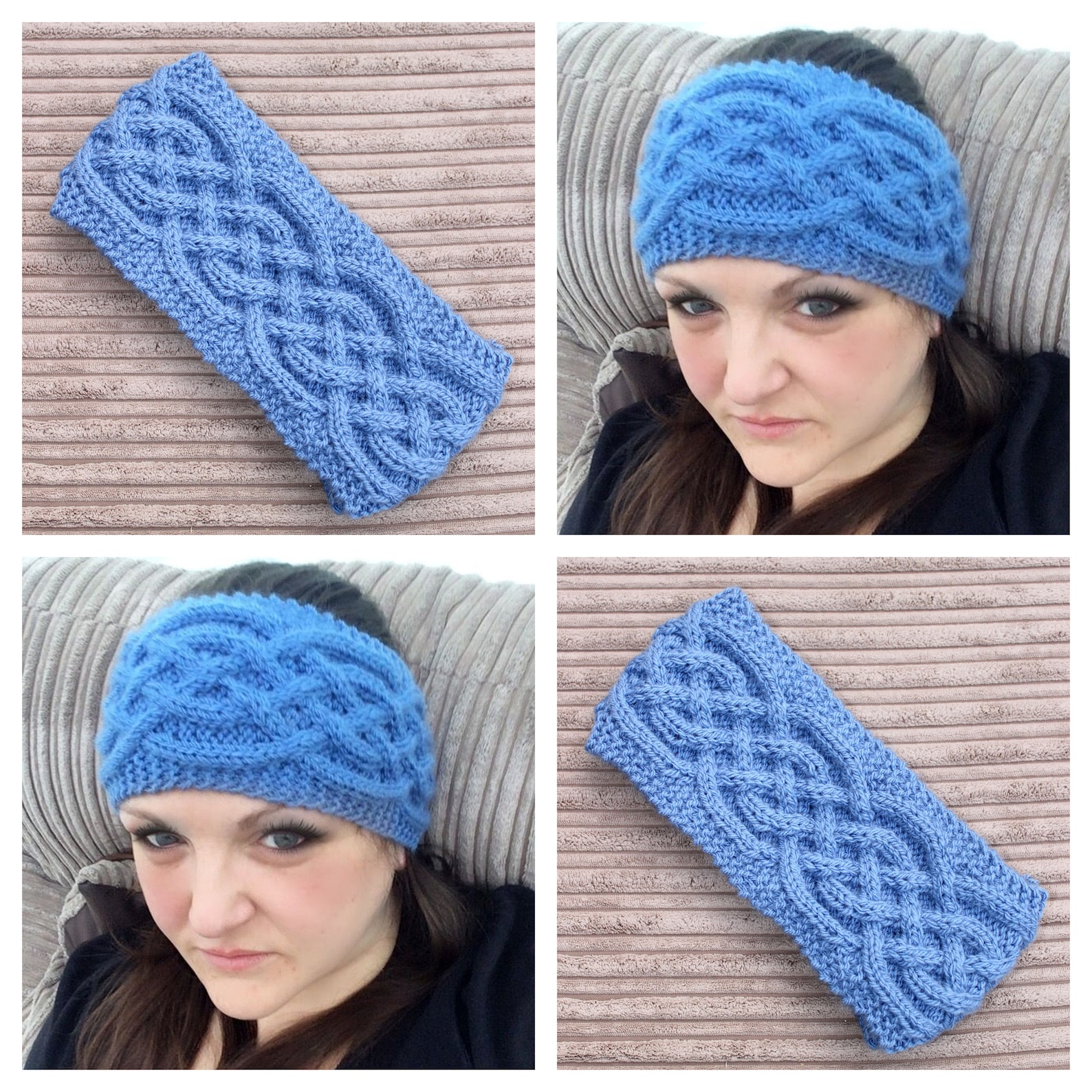 Knitting Pattern Knit Headband Pattern Knit Cable Headband Pattern Knit ...
