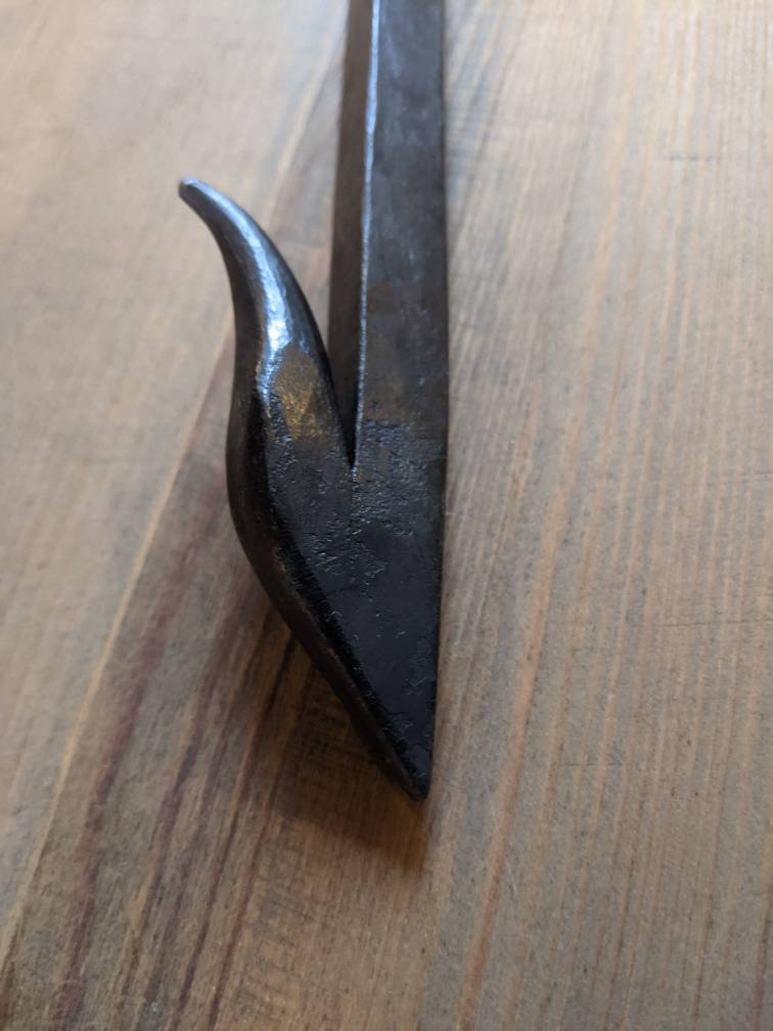 Hand Forged Iron Ram's Head Fire Poker Blacksmith Made | Etsy