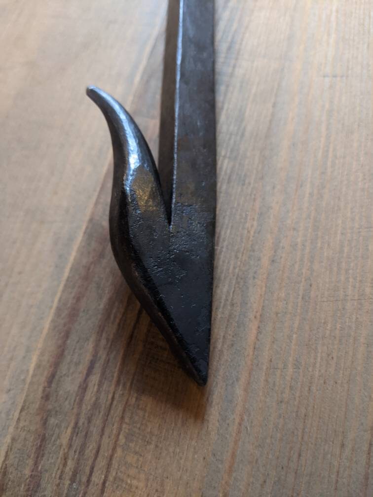 Hand Forged Iron Ram's Head Fire Poker Blacksmith Made | Etsy