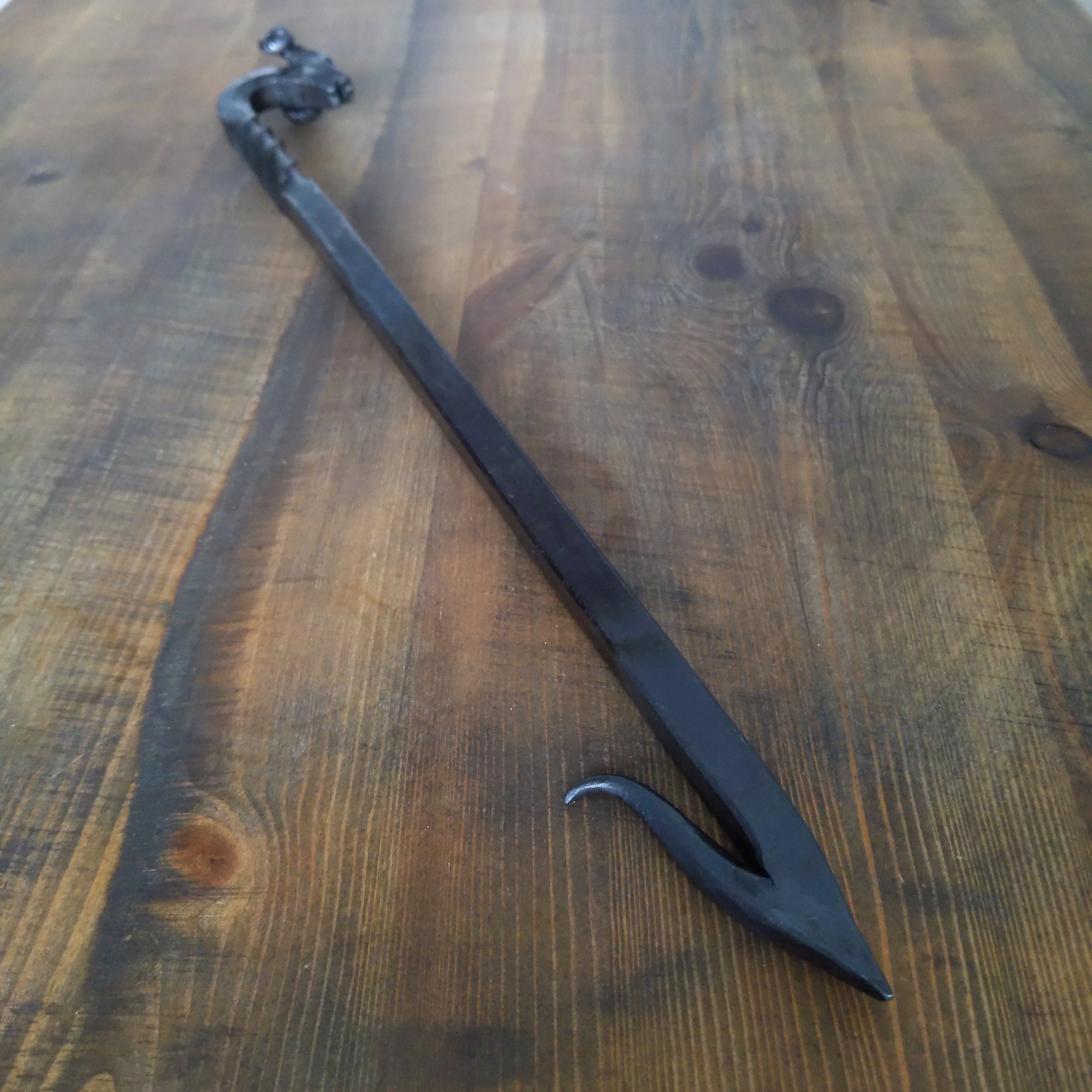 Hand Forged Iron Ram's Head Fire Poker Blacksmith Made | Etsy