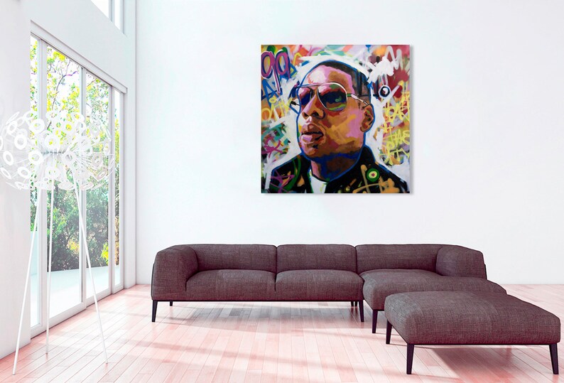 Jay Z Original Painting 40 Art Music Hip Hop Rap | Etsy