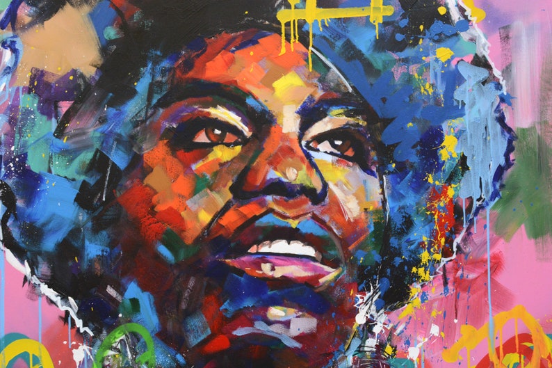 Nina Simone Oil Painting Hand Made Original Nina Simone - Etsy UK