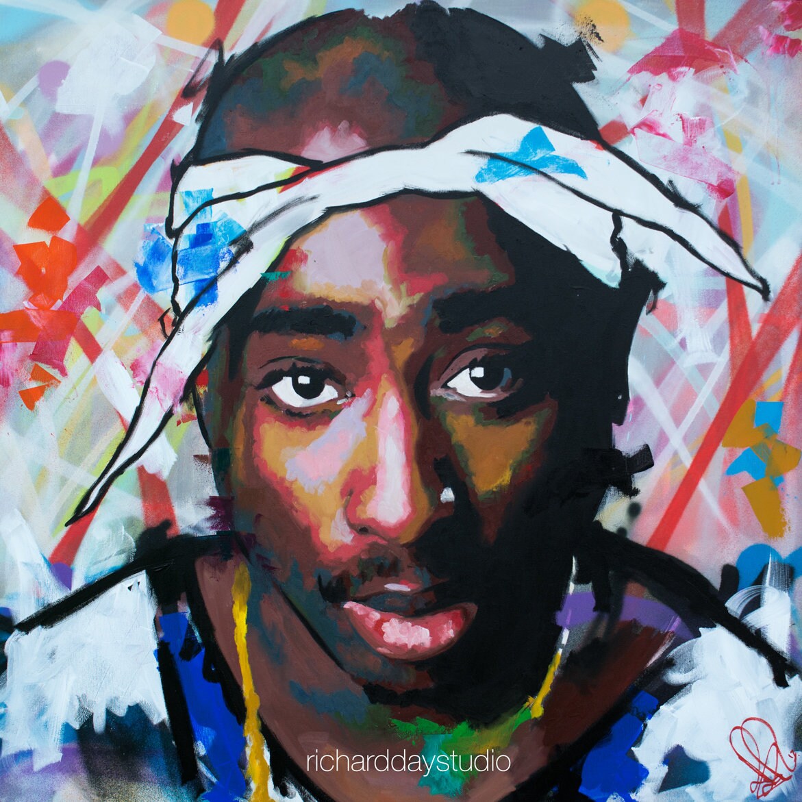 Tupac Oil Painting