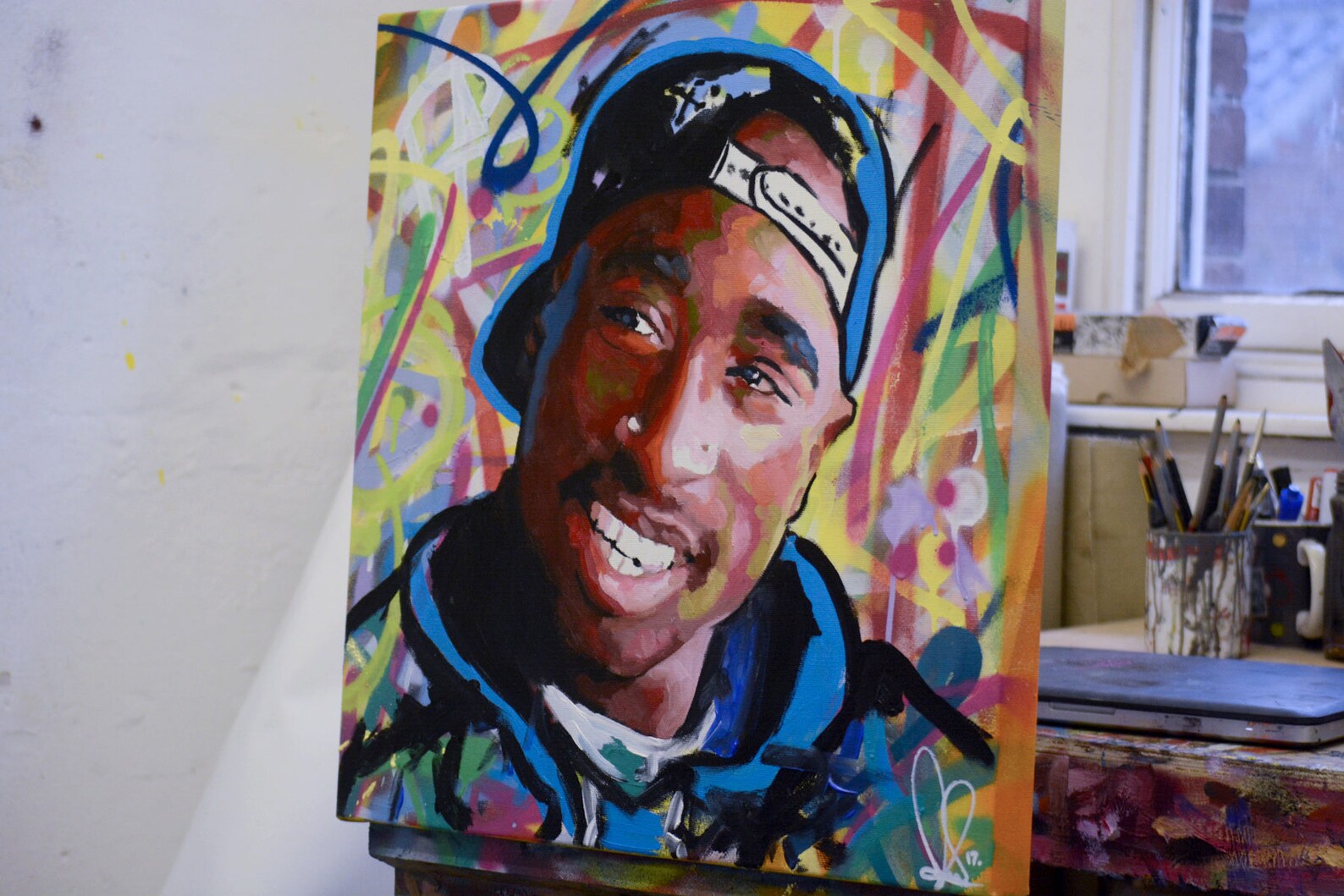 Tupac Shakur 2pac Original Painting 24 30 - Etsy UK